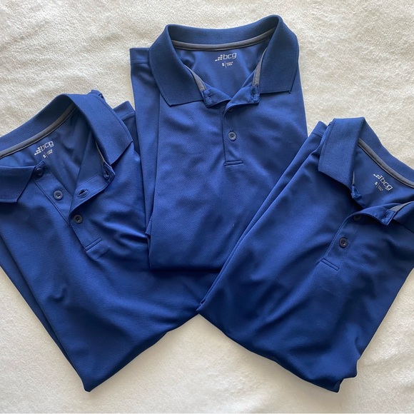 bcg | Shirts | Bcg Mens Small Navy Blue Polo Bundle 3 | Poshmark